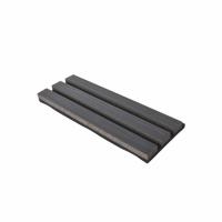 China Black Color Acoustic Wood Slat Panels Polyester Fiber MDF For Hotel Decor for sale