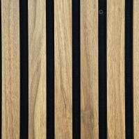 China Melamine Cover Acoustic Wood Slat Panels 2400mm , Slatted Acoustic Wall Panels OEM for sale