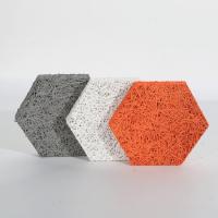 China High Impact Resistance Wood Wool Acoustic Wall Panels Hexagon Shape For Hotel Decor for sale