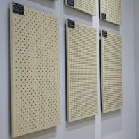China 15mm 18mm Thick Micro Perforated Acoustic Panels E1 Grade 0.8 NRC Sound Absorption for sale