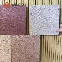 China Thermal Insulation Acoustic Wood Wool Wall And Ceiling Panels 0.9NRC Decorative for sale
