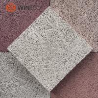 China Colorful Painting Wood Wool Acoustic Panels Customized Shapes Decoration for sale