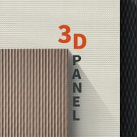 China MDF Wood Fiber 3D Decorative Wall Panels , Embossed Decorative Veneer Wall Panels for sale