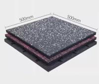 China Soundproof Acoustic Rubber Tiles Matting Anti Slip Eco Friendly Material For Indoor for sale