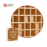 China 100mm Thick Wood Acoustic Diffuser Panels E1 Grade For Sound Clarity for sale