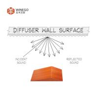 China Customizable Finish Wood Acoustic Diffuser Panels 250mm Thick For Walls for sale