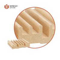 China Solid Wood QRD Acoustic Diffuser Panels PU Painting Finish Natural Wood Color for sale