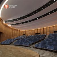China Solid Wood QRD Acoustic Diffuser Panels PU Painting Finish Natural Wood Color for sale