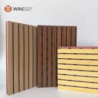 China Melamine MDF Grooved Acoustic Panels 133x2440mm 197x2440mm For Ceiling And Wall for sale