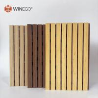 China Melamine MDF Grooved Acoustic Panels 133x2440mm 197x2440mm For Ceiling And Wall for sale