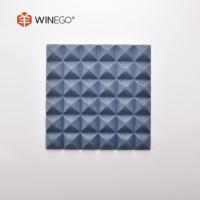 China 12mm 24mm 3D Polyester Fiber Acoustic Panel , Mold Resistant Polyester Acoustic Board for sale