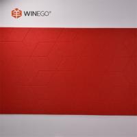 China Multi Color Plain Polyester Fiber Sound Absorbing Board Zero Emission For Wall for sale