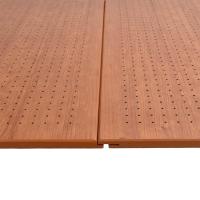 China MDF Panels Sound Proof Ceiling Tiles V Perforated Acoustic Ceiling Panels Custom Size for sale