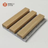 China Timeless Wood Slat Acoustic Panels For Harmonious Interiors Three Side Banding for sale