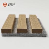 China Timeless Wood Slat Acoustic Panels For Harmonious Interiors Three Side Banding for sale