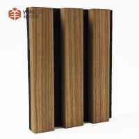 China Luxurious Wood Slat Acoustic Panel Elegant And Efficient Sound Solution for sale