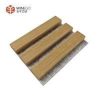China Modern Luxurious Wood Slat Acoustic Panel Elegant Veneer Finish For Studio for sale