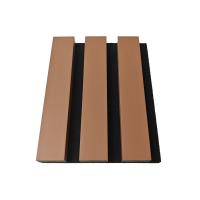 China Artistic Wood Slat Acoustic Panels Three-Sided Wrapping  For Modern Homes for sale