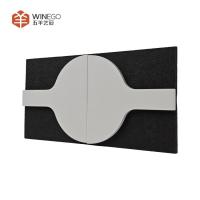 China Custom Art Circle PET 3D Acoustic Wall Panel with Painting for Modern Spaces for sale