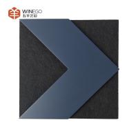 China Artistic Shapes PET 3D Acoustic Wall Panel with Painting Modern Design for sale