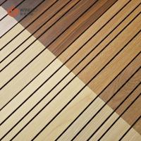 China Art Design And Aesthetics Grooved Acoustic Panel For Conference Rooms for sale