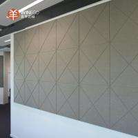 China Aesthetics V-Grooved Polyester Acoustic Panel For Cinema Wall for sale