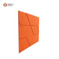 China Aesthetics V-Grooved Polyester Acoustic Panel For Cinema Wall for sale