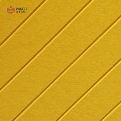 China Vibrant Color Options V-Grooved Polyester Acoustic Panel For Conference Halls for sale