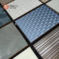 China Decorative Embossed Veneer Panels for Interior Wall Cladding 2400mm for sale