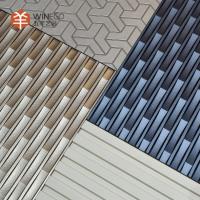 China 3D Elegant Embossed Veneer Wall Panels for Interior Design 2400mm for sale