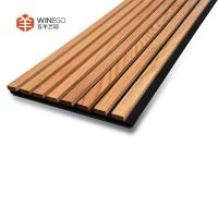 China Elegant Wood Slat Acoustic Panels for Modern Interiors and Noise Management for sale