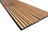 China Elegant Wood Slat Acoustic Panels for Modern Interiors and Noise Management for sale