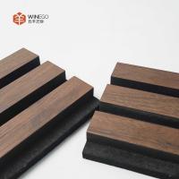 China Stylish Wood Slat Acoustic Panels for Modern Interior Design and Sound Control for sale