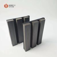 China Black Acoustic Wood Slat Panels for Stylish Sound Control in Any Environment for sale