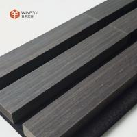 China Black Acoustic Wood Slat Panels for Stylish Sound Control in Any Environment for sale