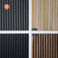 China Modern Wood Slat Acoustic Panel with PET Felt Backing for Wall and Ceiling for sale