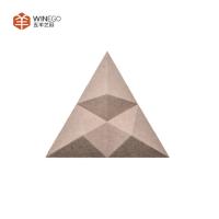 China Different Shapes to Choose 3D Polyester Acoustic Panels Lightweight For Home Wall for sale