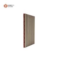 China Stylish Acoustic Treatment With Grooved Wooden Panels For Modern Architecture for sale