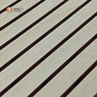 China Stylish Acoustic Treatment With Grooved Wooden Panels For Modern Architecture for sale