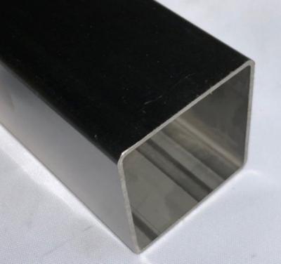 China Multifunctional Nontoxic SS Square Pipe , A106 A53 Stainless Steel Square Tube for sale