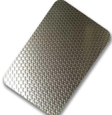 China Nontoxic 316 Stainless Steel Diamond Plate , Wear Resistant Embossed Stainless Sheet for sale