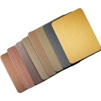 China Gold Rose Stainless Steel Metal Plates PVD Color 304 Austenitic 8mm for sale