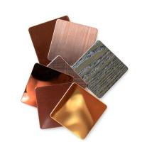 China Gold Rose Stainless Steel Metal Plates PVD Color 304 Austenitic 8mm for sale