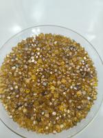 China HPHT Lab Grown Yellow Mono Diamond Stone 3-4mm Tower Shape for Industrial Tools and Abrasives for sale