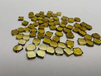 China Yellow HPHT Single Crystal Lab Grown Diamonds 3mm-6mm for Milling Tools with ±0.05mm Thickness Tolerance for sale
