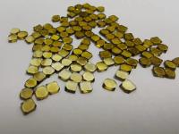 China Yellow HPHT Single Crystal Lab Grown Diamonds 3mm-6mm for Milling Tools with ±0.05mm Thickness Tolerance for sale