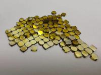 China Yellow HPHT Single Crystal Lab Grown Diamonds 3mm-6mm for Milling Tools with ±0.05mm Thickness Tolerance for sale