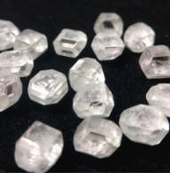 China White Rough HPHT Lab Grown Diamonds 1.0-1.5 ct Single Crystal Synthetic for Jewelry Manufacturing for sale