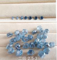 China Blue HPHT Lab Grown Rough Diamonds 0.5-5.99ct VS-SI Clarity Light to Dark Blue Color for sale