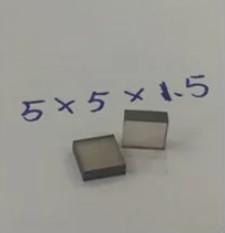 China 5x3x1.2mm Monocrystalline CVD Diamond - 4PT/100 & 2PT/110 Orientation with ±0.05mm Thickness Tolerance for sale